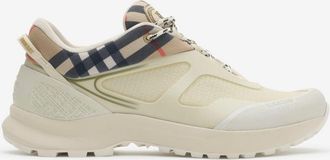 Burberry Sneakers Discover en mesh et Check, Size: 42.5