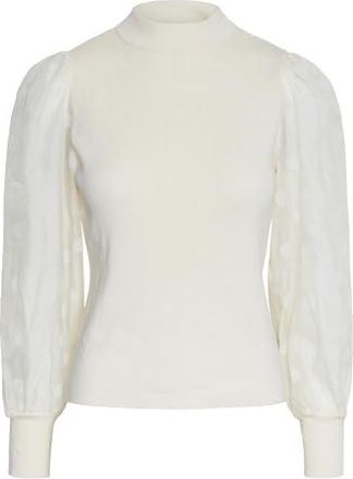 Vero Moda Dotme Ls Knit Pull S. Noos, Bouleau, L