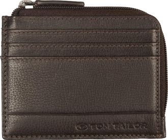 Tom Tailor Bela Herren Geldbörse Kreditkartenetui RFID Leder Klein Braun