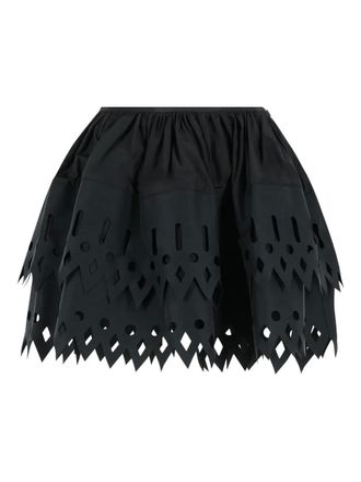 Blumarine minijupe &agrave; d&eacute;coupes - Noir