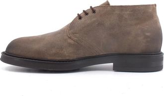 Frau Homme, Chaussures, Beige, Taille: 44 EU Lace-up Bottes
