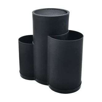 Supvox Aufbewahrungsregal und Messerblockhalter aus Kunststoff f&uuml;r K&uuml;chenmesser Multifunktionaler K&uuml;chenutensilienhalter f&uuml;r Arbeitsplatte Geeignet f&uuml;r und F