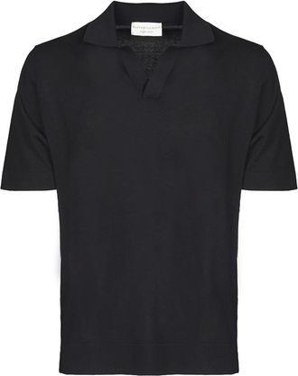 FILIPPO DE LAURENTIIS Homme, Tops, Noir, Taille: L M/C Skipper Polo