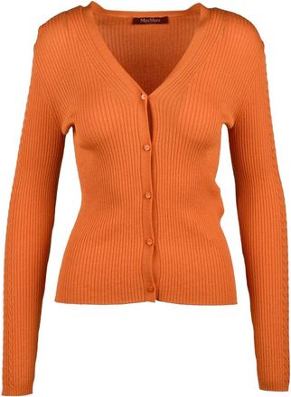 Max Mara Femme, Pulls, Orange, Taille: 40 FR Cardigan Cannettato