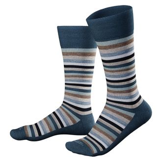 Marcoliani Homme, Sous-v&ecirc;tements, Multicolore, Taille: ONE Size Calza al ginocchio in pima cotton a righe