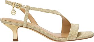 Michael Kors Sandalen - Jaida Kitten Sandal - Gr. 36 (EU) - in Gold - f&uuml;r Damen