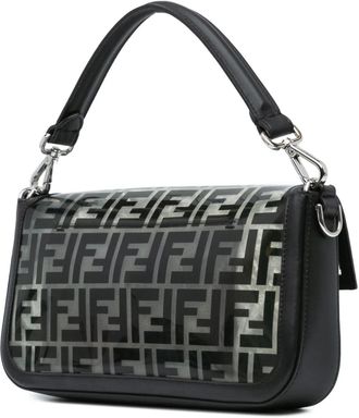 Fendi Hobo Bags - Medium Zucca PVC Baguette Satchel - Gr. unisize - in Schwarz - f&uuml;r Damen