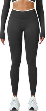 Generic Les pantalons de yoga avec une taille douce et contrast&eacute;e sont parfaits comme couche de base pour lentra&icirc;nement hivernal, le bodyforming et le fitness