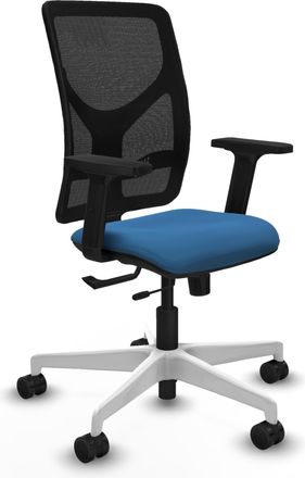 Piqueras y Crespo Hochlehner B&uuml;rostuhl mit 2D-Armlehnen, h&ouml;henverstellbare Lendenwirbelst&uuml;tze, ausgestattet mit Syncro/Traslack und Schneideschaum, mit Rollen von 65 mm