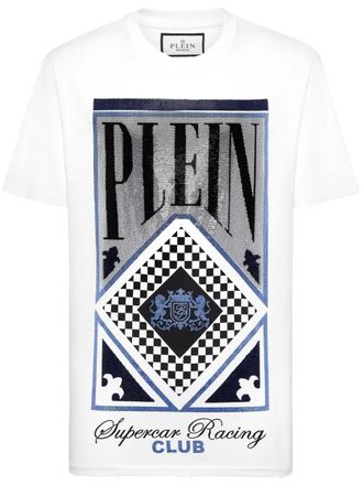 Philipp Plein t-shirt Racing Club - Blanc