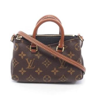 Louis Vuitton Pre-owned Nano Pallas Monogram Schultertasche - - Pre-owned - Damen - Braun - ONE SIZE
