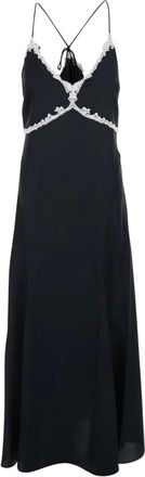 Pinko Pinko, Femme, Robes, Noir, Taille: 36 FR Albino Abito Twill Fluido