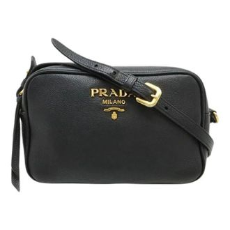 Prada Pre-owned Vitello Phenix Sac bandouli&egrave;re en cuir - Femme - Pre-owned - Noir - Taille: ONE Size