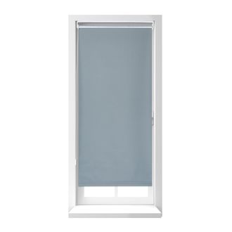 Relaxdays Thermorollo, ohne Bohren, Klemmfix, Kettenzug, 70x220 cm, Stoffbreite 66 cm, blickdichtes Klemmrollo, grau