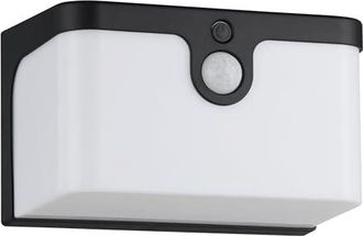 Eglo LED Wandlampe au&szlig;en Croara, Outdoor Solarlampe mit Bewegungsmelder, Au&szlig;enlampe solar, Au&szlig;enbeleuchtung aus Kunststoff in Anthrazit und Wei&szlig;, warmwei&szlig;,