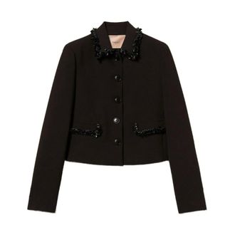 Twinset Femme, Vestes, Noir, Taille: 38 FR Giacche