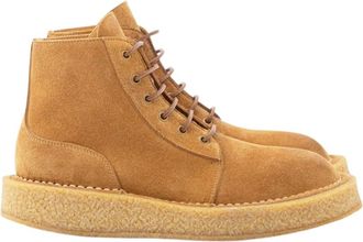 Buttero Bottes &agrave; lacets en daim - Homme - Chaussures - Beige - Taille: 40 EU