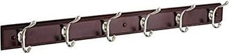 InterDesign iDesign 81699EU Paris Hakenleiste 6, Espresso, nickel Gebürstet