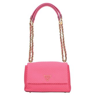 Guess Gewebte Kunstleder-Tasche - - Bags - Damen - Rosa - ONE SIZE