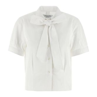 Thom Browne Femme, Blouses et Chemises, Blanc, Taille: 42 FR Chemises