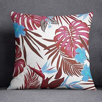 Bonamaison Le Jardin du Lin Kissenhüllen, Cotton, Mehrfarbig, 45x45