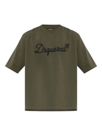 Dsquared2 T-Shirt mit Stickerei - Gr&uuml;n