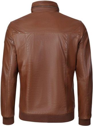 Bugatti Lederjacke Florenz Herren Bomberjacke, Freizeitjacke, Blazer, Pufferjacke, &Uuml;bergangsjacke
