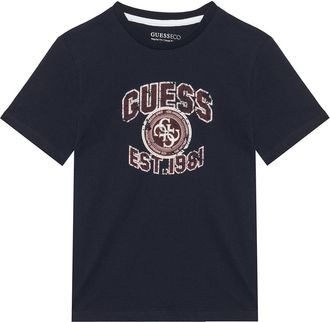 Guess T-Shirt L6RI13 K8HM4 Dunkelblau Regular Fit