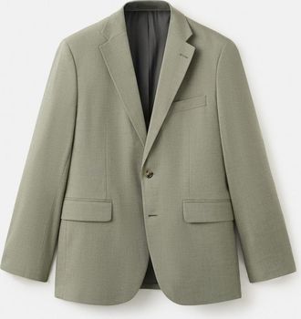 Mango Veste costume Mil&aacute;n slim-fit vert - Homme - 46 - MANGO MAN
