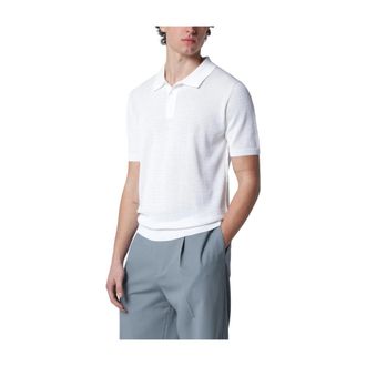 Roberto Collina Polo Punto Rete - - Tops - Herren - Wei&szlig; - L