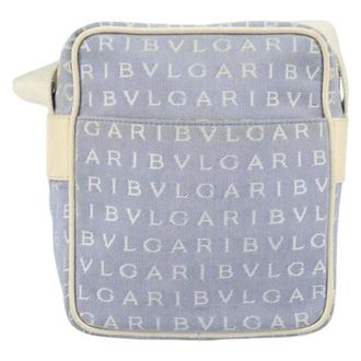 Bulgari Sac bandouli&egrave;re Logomania Pre-owned - Femme - Pre-owned - Bleu - Taille: ONE Size