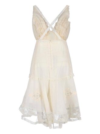 Ermanno Scervino Womens Dresses White Cotton