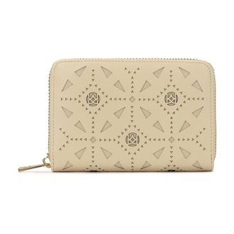 Kazar Lederbrieftasche mit Durchbruchmuster - - Accessories - Damen - Beige - ONE SIZE