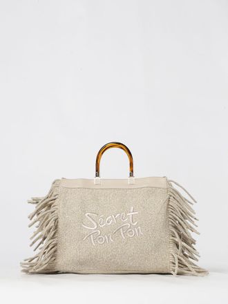 Secret Pon Pon Sac à Main SECRET PON-PON Femme couleur Crème