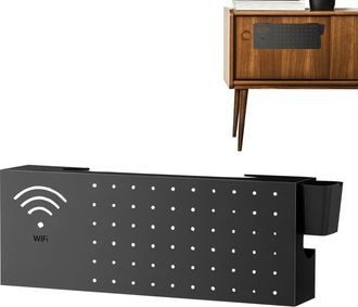 Generic Routerabdeckung | Wandorganizer aus Karbonstahl, Internet-Box | f&uuml;r Haus, TV, B&uuml;ro, Buchkorb, Abdeckung, Netzausgang