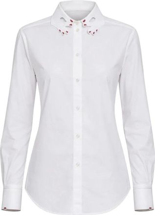 Vivetta Vivetta, Femme, Blouses et Chemises, Blanc, Taille: 40 FR Hands Collar Shirt