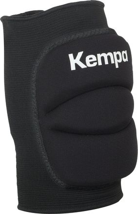 Kempa KNIE INDOOR SUPPORT GEPOLSTERT, Knie-Schoner für Handball, Volleyball etc., Knie-Schützer für Herren, Damen, Kinder, Protektoren, 1 Paar, schwarz