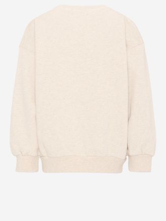Bobo Choses Boys Sweatshirt Printed Cotton Beige Hoods & Sweatshirts