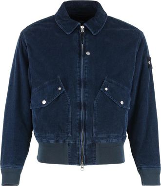 Stone Island Homme, Vestes, Bleu, Taille: L Manteaux