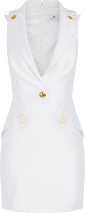 Elisabetta Franchi Femme, Robes, Blanc, Taille: 38 FR Short Robes