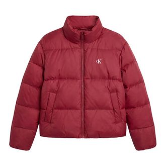 Calvin Klein Jeans Doudoune courte essentielle - Femme - Vestes - Rouge - Taille: 36 FR