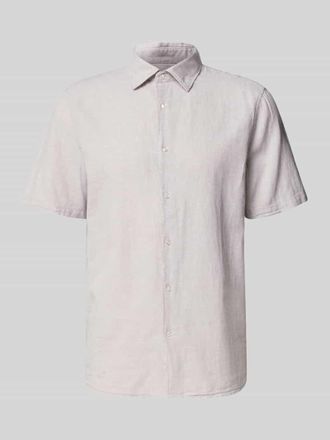 Mc Neal Regular Fit Freizeithemd aus Leinen-Baumwoll-Mix