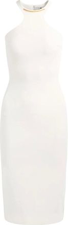 Elisabetta Franchi Femme, Robes, Blanc, Taille: 42 FR Robe Midi