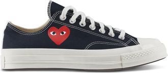 Comme Des Gar&ccedil;ons Homme, Chaussures, Noir, Taille: 39 EU Chuck Taylor 70 Small Red Heart Low Top