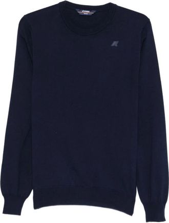 K-Way Homme, Pulls, Bleu, Taille: 2XL Pullover en coton Sebastien