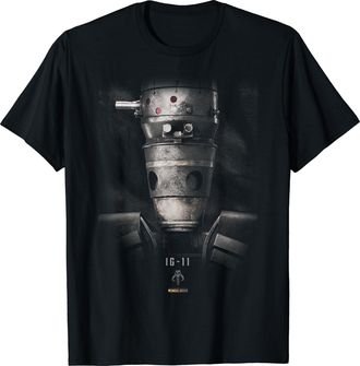 Star Wars The Mandalorian IG-11 Dark Portrait T-Shirt