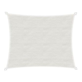 WINDHAGER Sonnensegel CAPRI - 3 x 4 m - Sonnenschutz f&uuml;r Garten und Terrasse, wei&szlig;