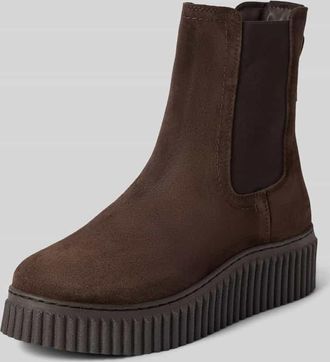 Marc O'Polo Chelsea Boots aus Rindsvelours mit Plateau