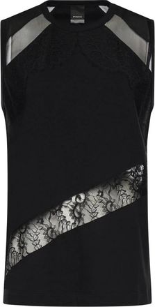 Pinko Pinko, Femme, Tops, Noir, Taille: 40 FR Molly Tank