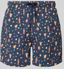 Mc Neal Badehose im Allover-Look mit elastischem Bund